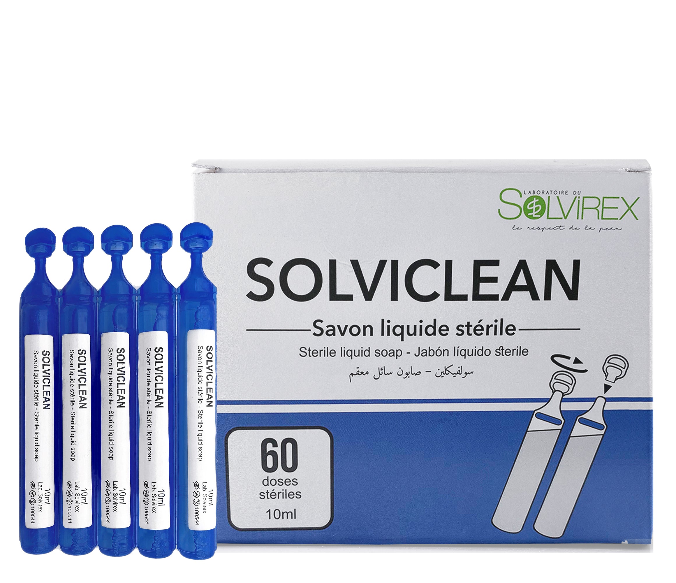 Unidoses de savon formule codex – Laboratoire du Solvirex