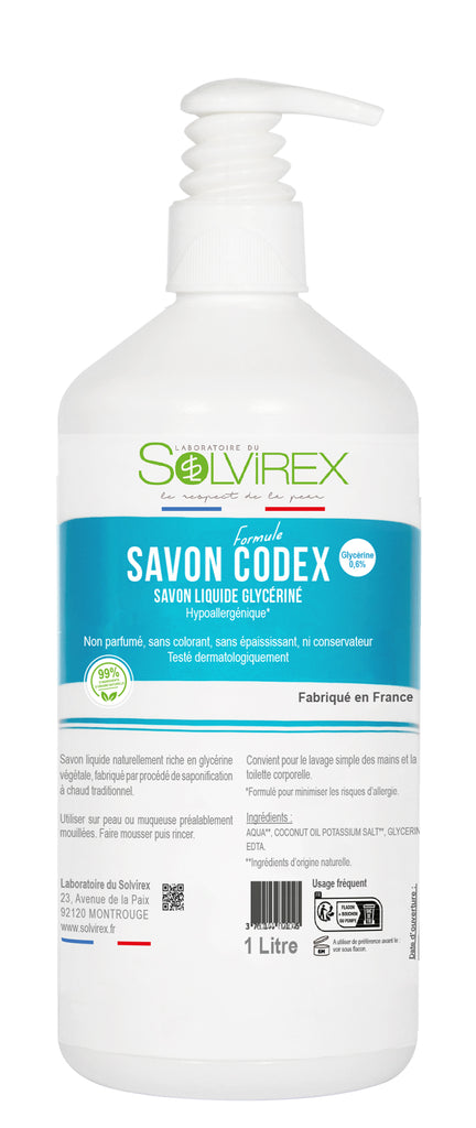 Savon Formule Codex – Laboratoire du Solvirex